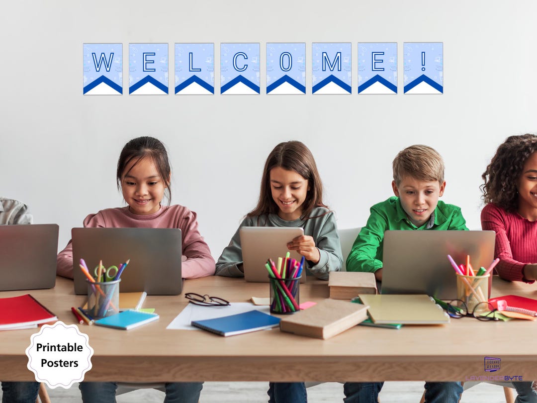 TECHNOLOGY Flag Bunting, Custom Classroom Display, Classroom Header ...