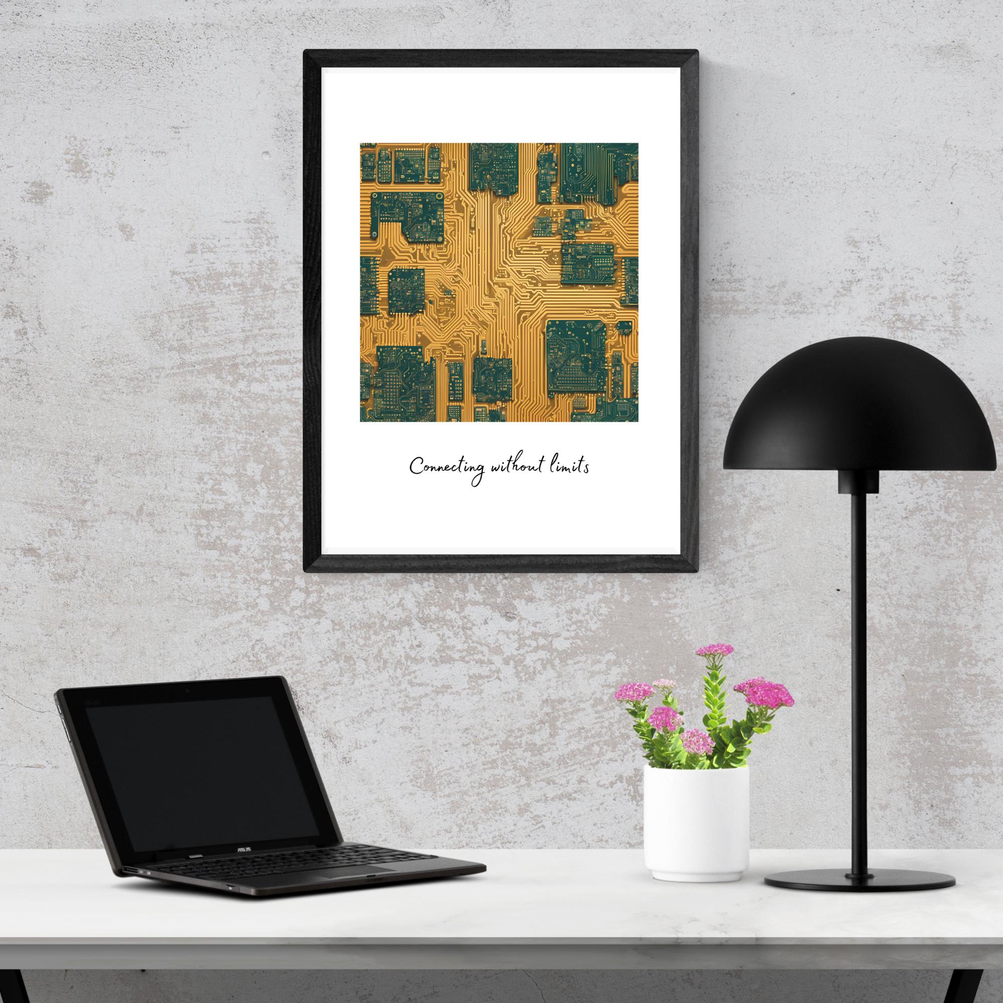 Set of 10 Circuit Board Posters | Modern Tech Art Prints | Unique ...
