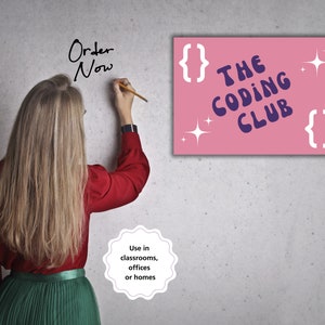 Classroom Coding Club Poster - Retro Typography for Programmers ...