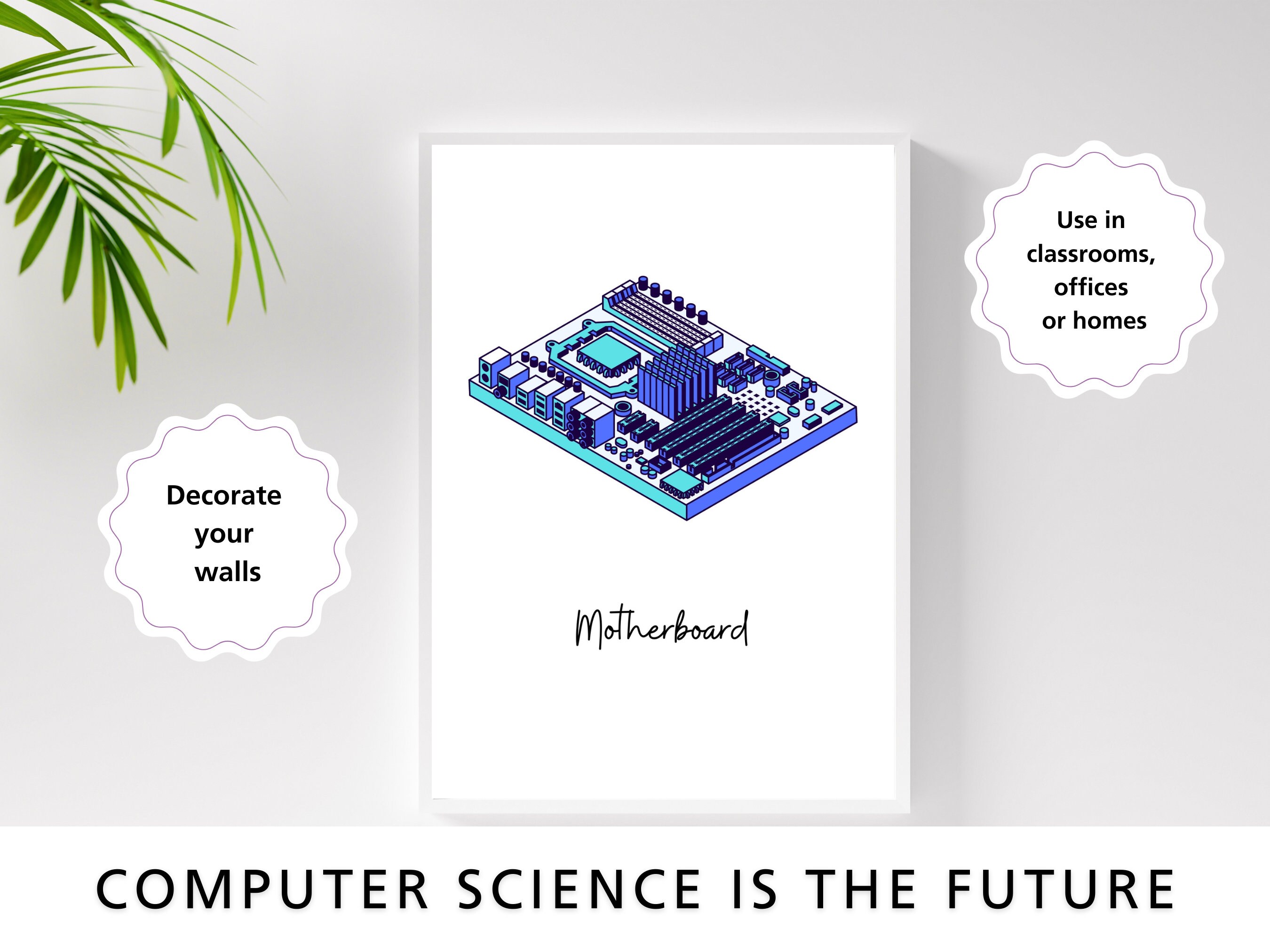 Computer Parts Prints Tech Classroom Posters X12 Print GCSE - Etsy