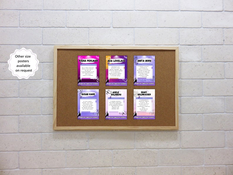 Women in Computer Science Posters Bundle - Set of 20 Female Posters ...
