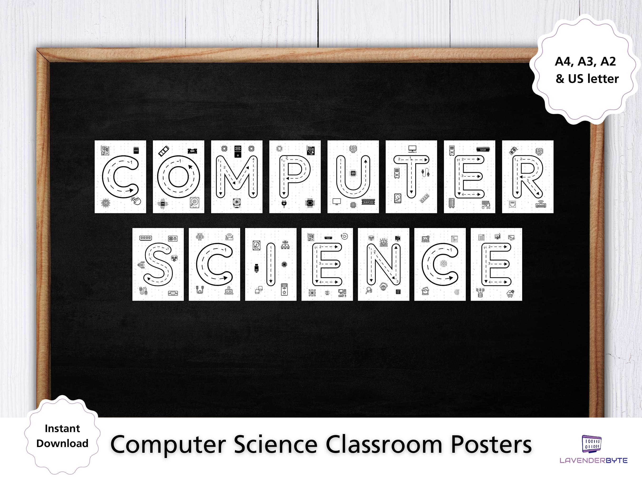 Classroom Computer Science Letter Posters Computing Inspiring Posters ...