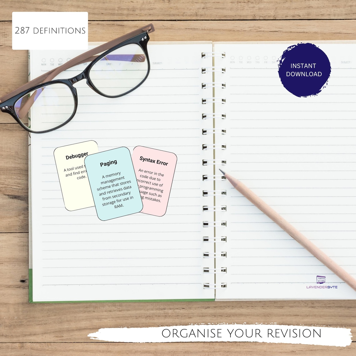 287 Computer Science OCR GCSE Student Revision Flashcards - Printable ...