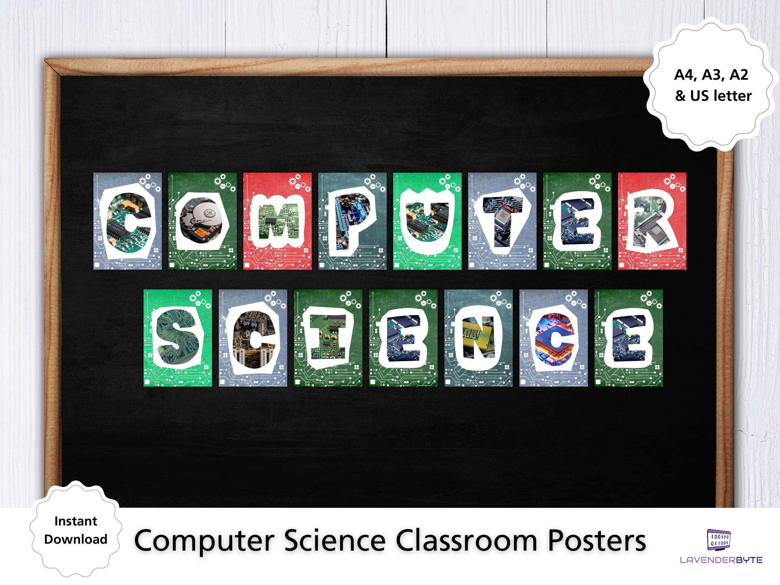 Classroom Computer Science Letter Posters Computing Inspiring Posters ...