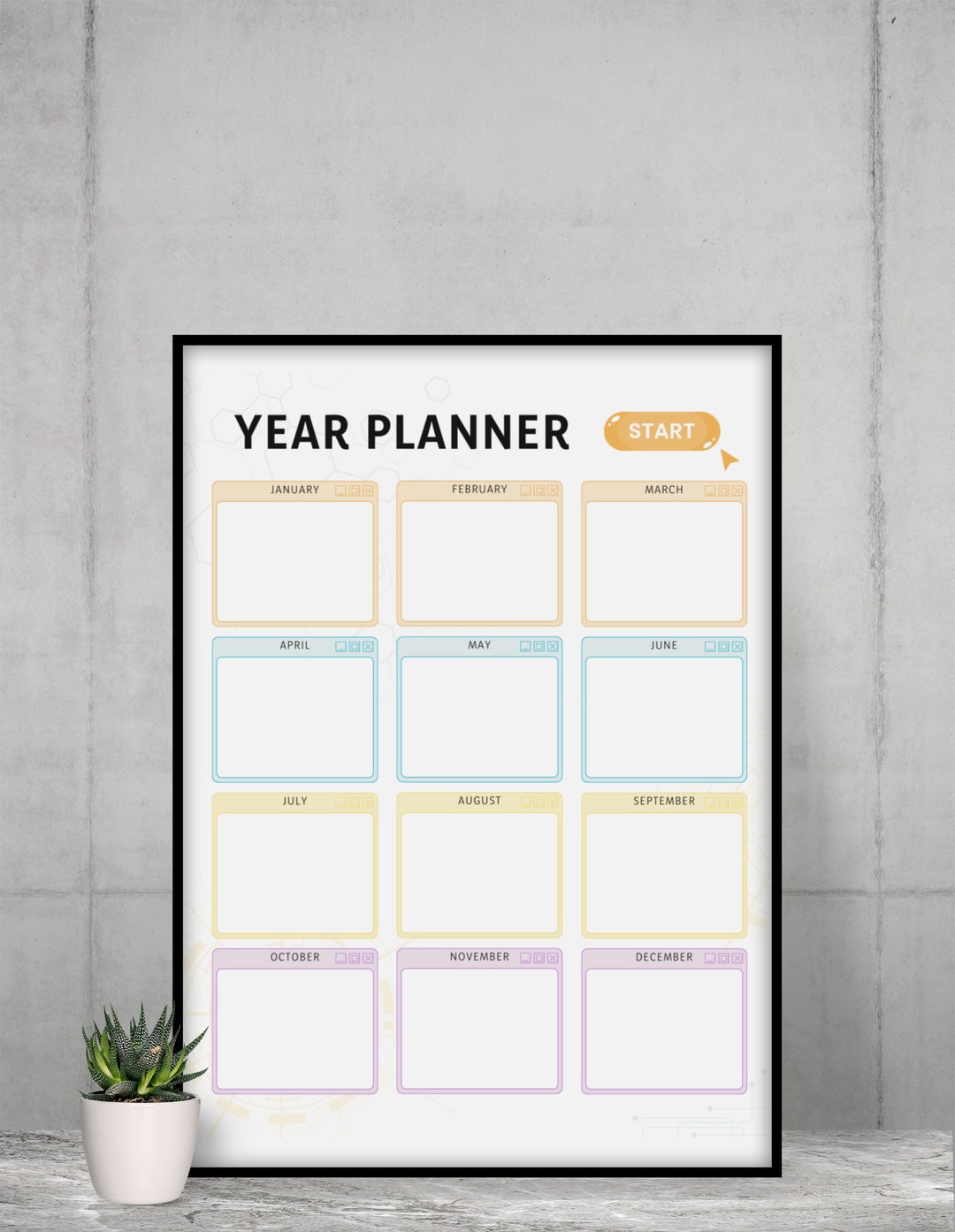 Nerd Tech Planner - Computer Science Year Planner, Undated Calendar for ...