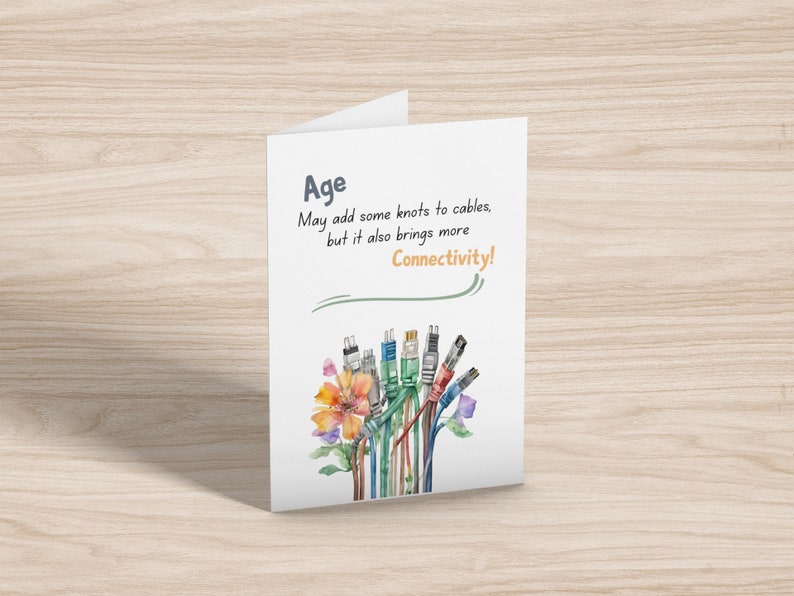 Cables Birthday Card | Printable Happy Birthday Download | Geeky ...