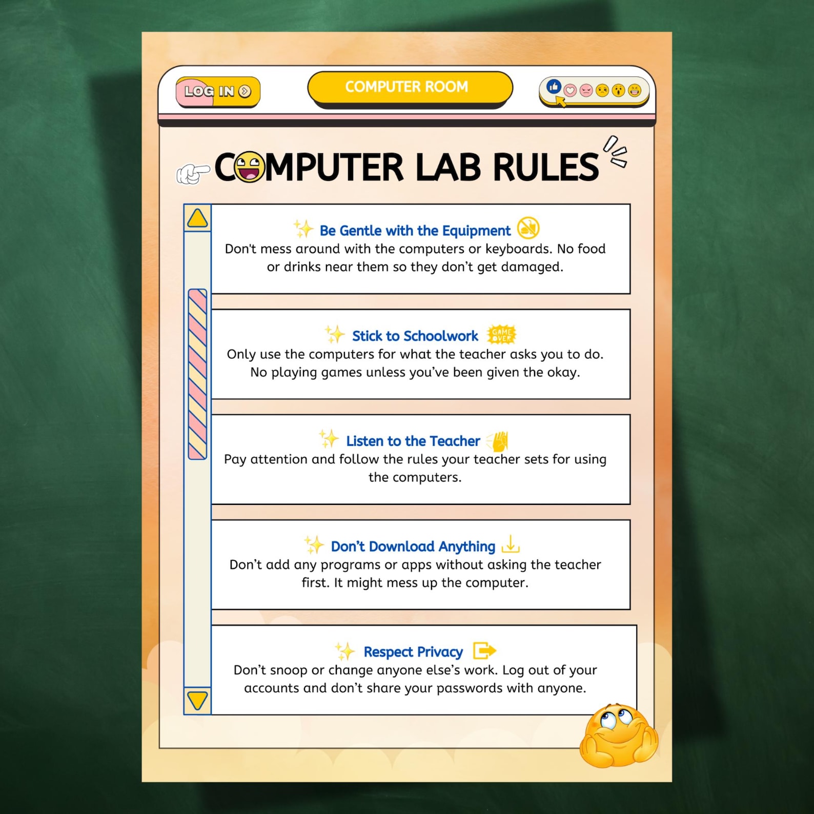 Computer Lab Rules Poster |classroom Rules | Computer Science & ICT ...
