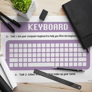Beginner Keyboard Typing Worksheets | Learn to Type | Fun & Easy Typing ...