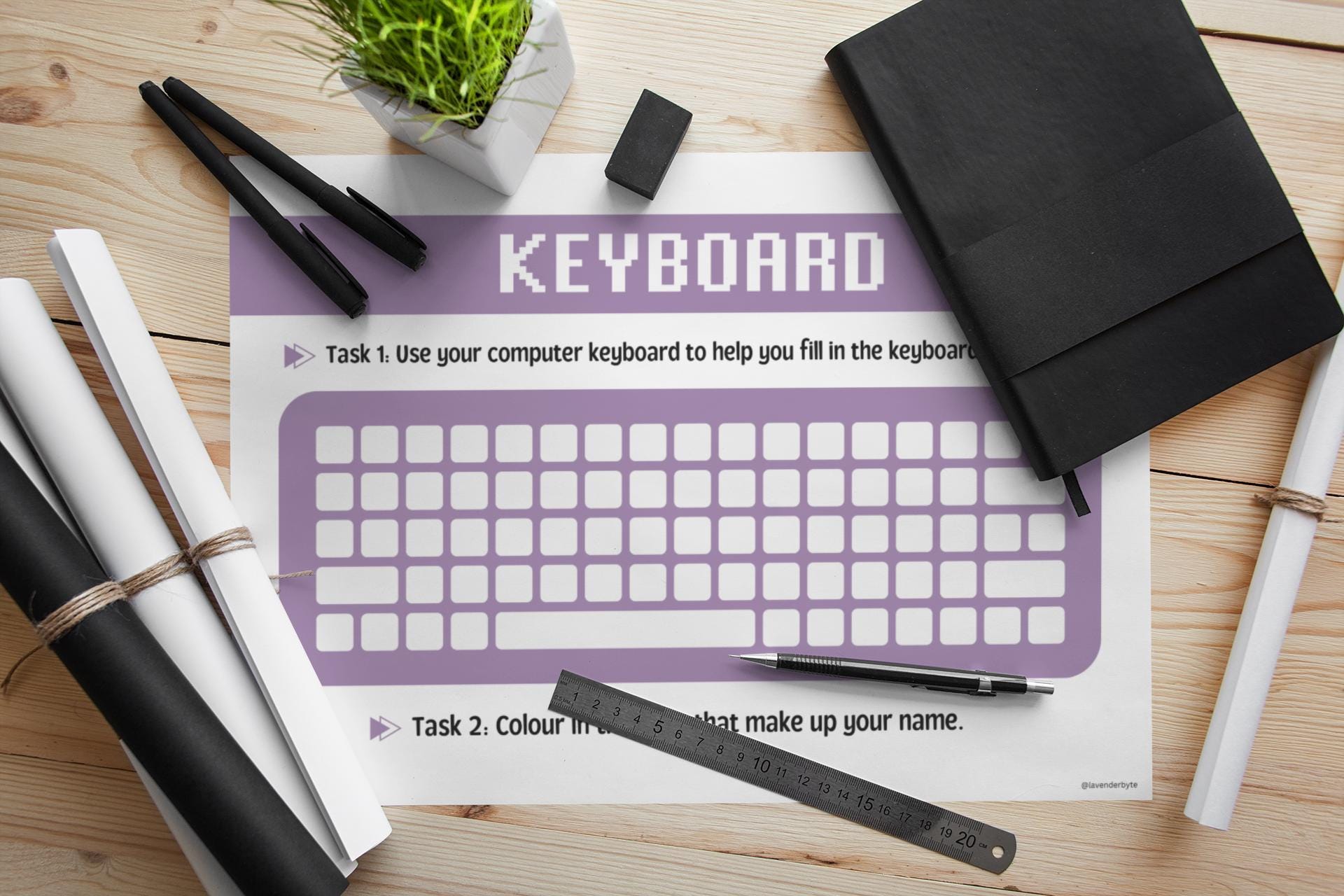 Beginner Keyboard Typing Worksheets | Learn to Type | Fun & Easy Typing ...