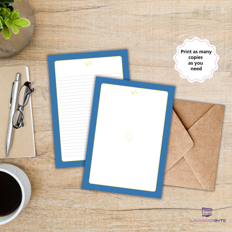 Python Coding Notes Template Programming Algorithm Lined Paper Stationery Printable Computer
