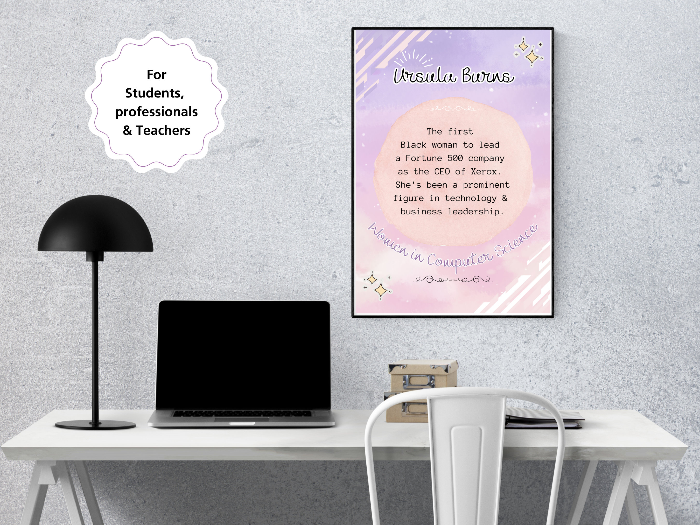 Women in Computer Science Posters Bundle - Set of 20 Female Tech Prints ...