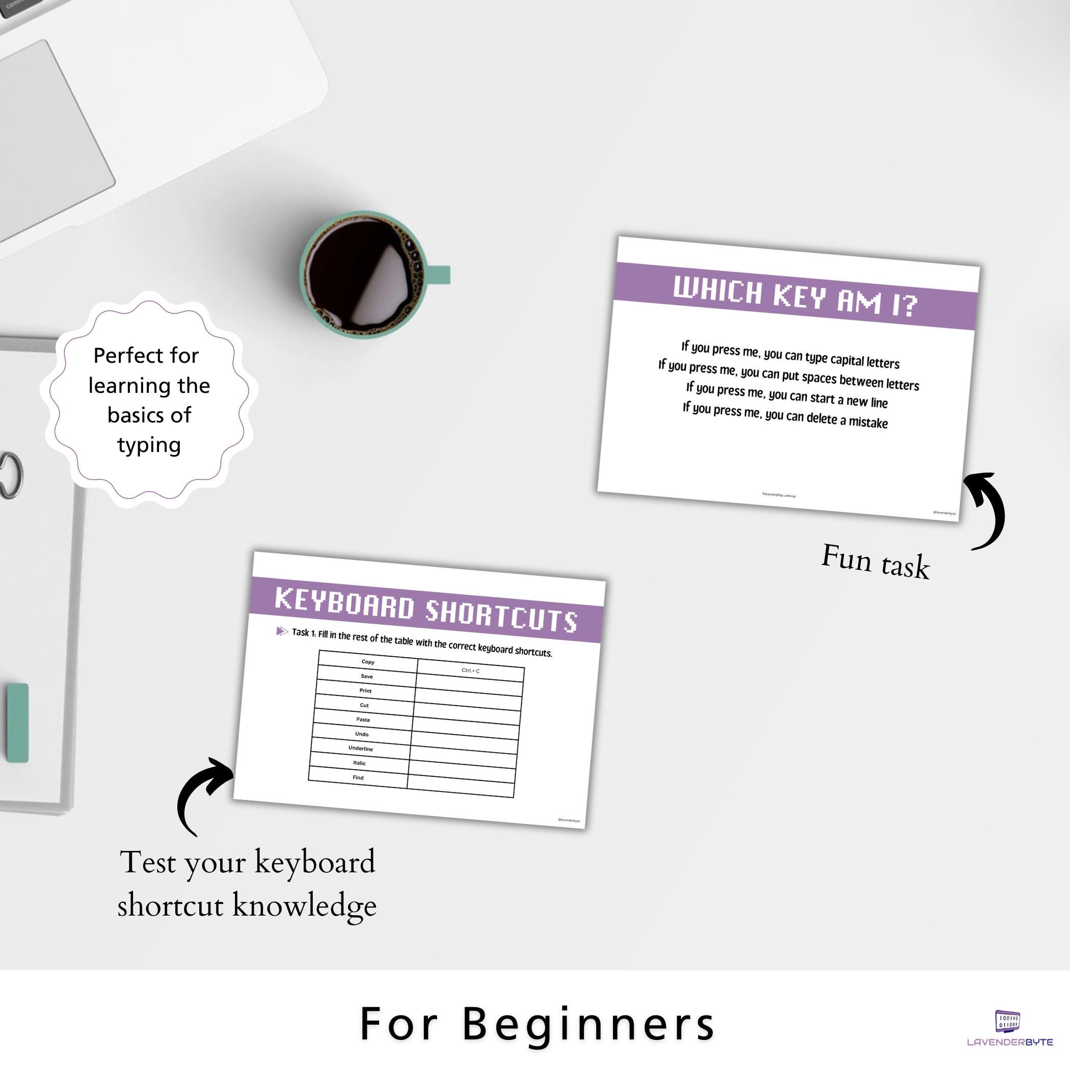 Beginner Keyboard Typing Worksheets | Learn to Type | Fun & Easy Typing ...