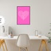 Preppy Pink Heart Circuit Wall Art:sleek Poster for Female Programmers ...