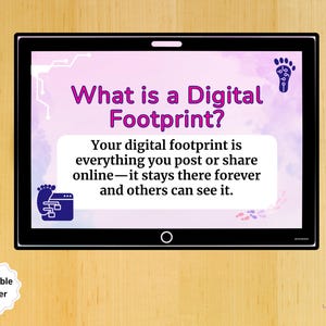 Digital Footprint Awareness Posters | Online Safety & Digital ...