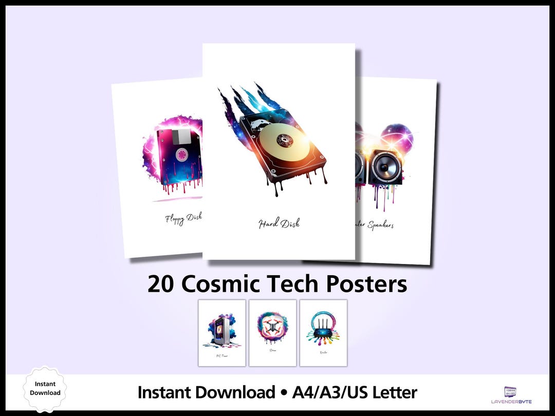 Computer Hardware Posters Set of 20 | STEM Classroom Display | Digital ...