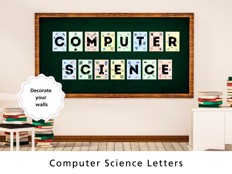 Computer Science Classroom Posters | STEM Bulletin Board Letters ...