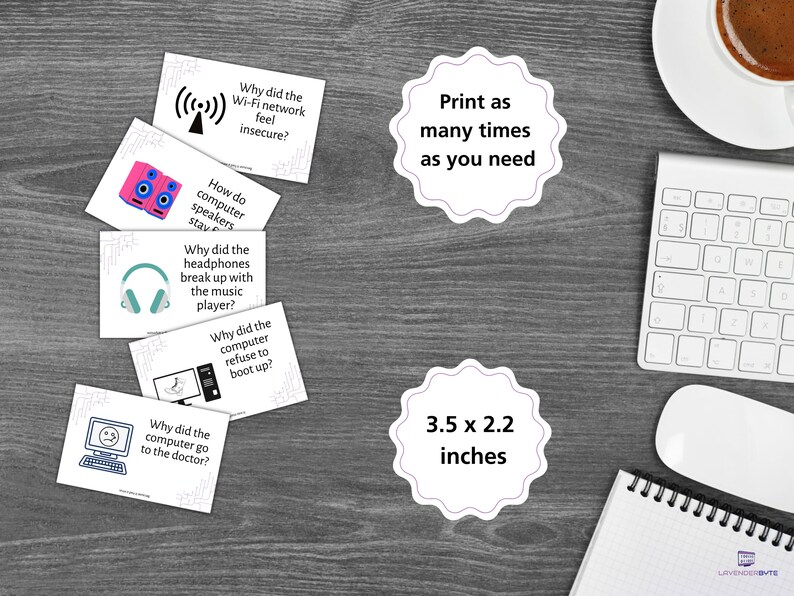 Back to School Lunchbox Jokes for Kids Technology Theme Cards - Etsy