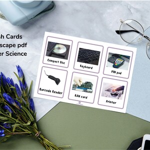 Computer Hardware Flash Cards - 30 Printable Cards for Teaching ...