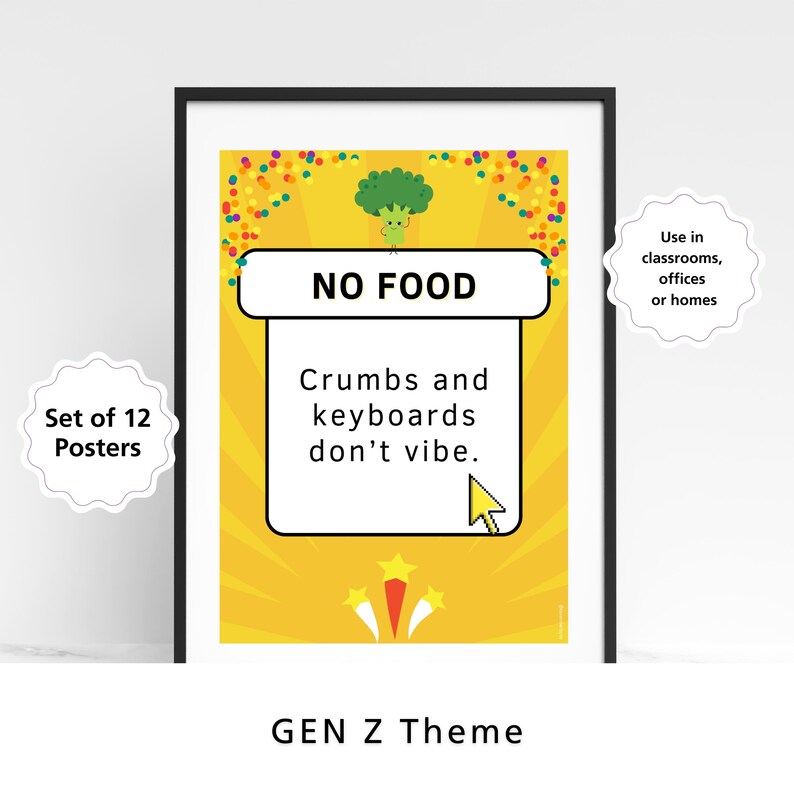 Computer Lab Rules Posters | Gen Z Classroom Decor | Tech Classroom ...