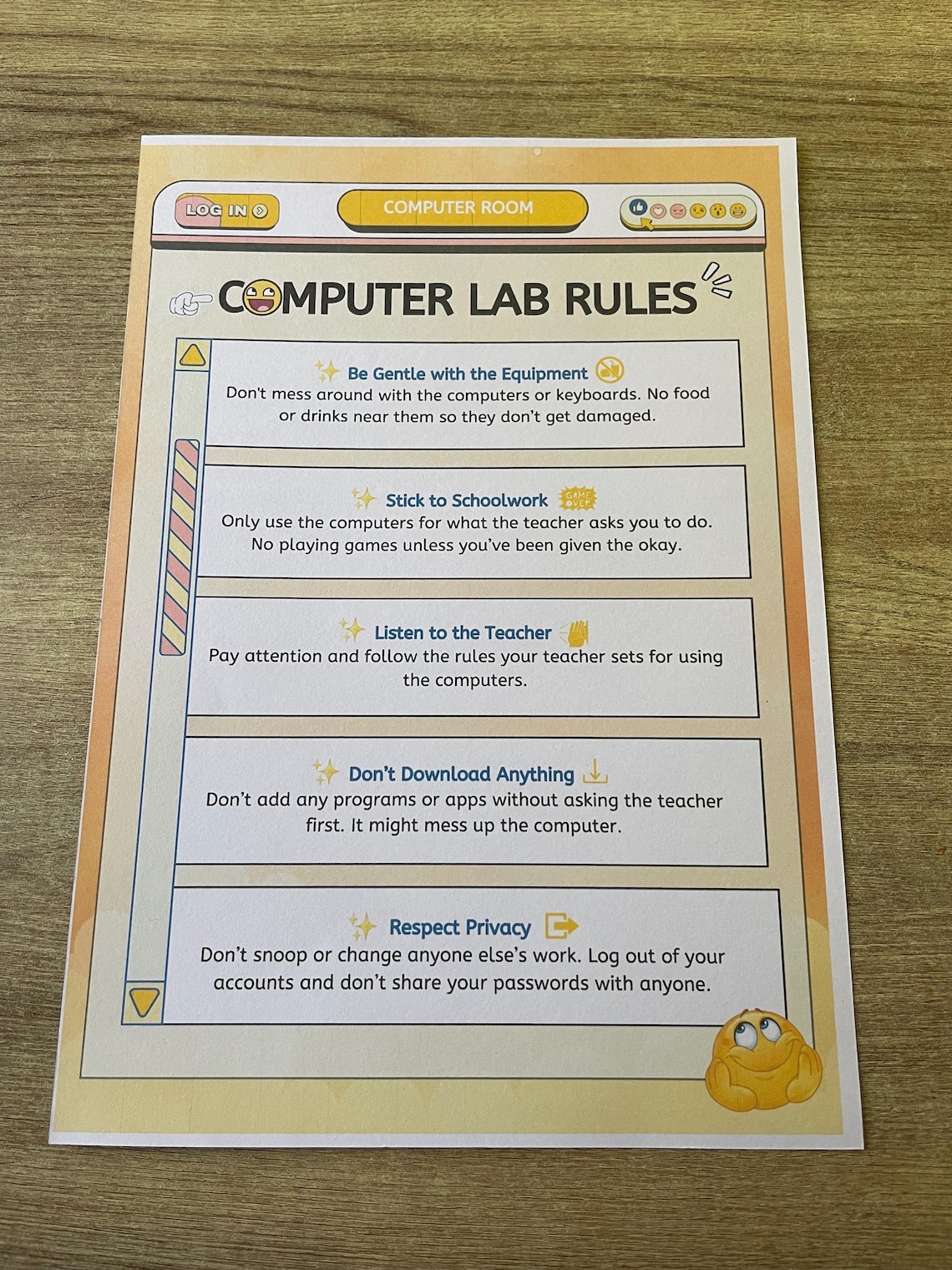 Computer Lab Rules Poster |classroom Rules | Computer Science & ICT ...