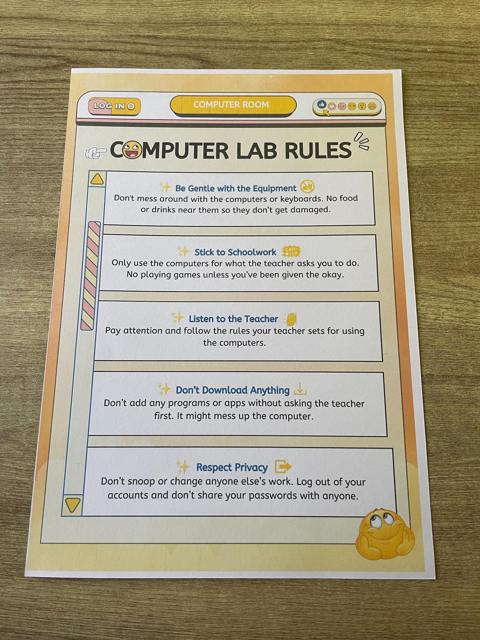 Computer Lab Rules Poster |classroom Rules | Computer Science & ICT ...