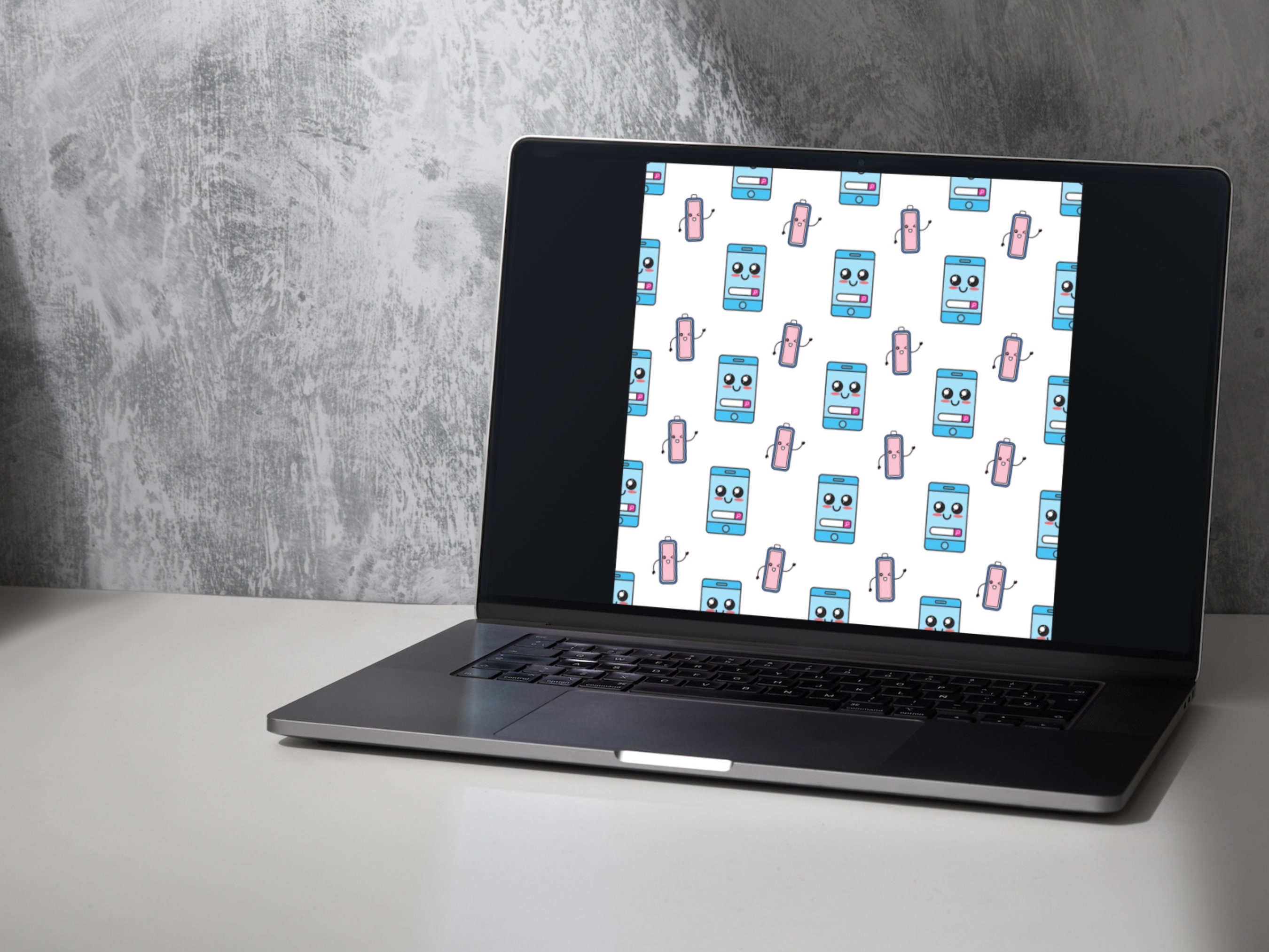 Tech Cute Digital Paper Collection| Kawaii Designs for Scrapbooking ...