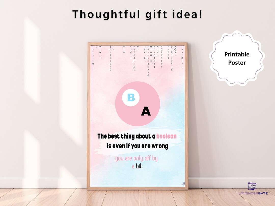 Funny Tech Poster: Office Geek Print for Computer Science Students ...