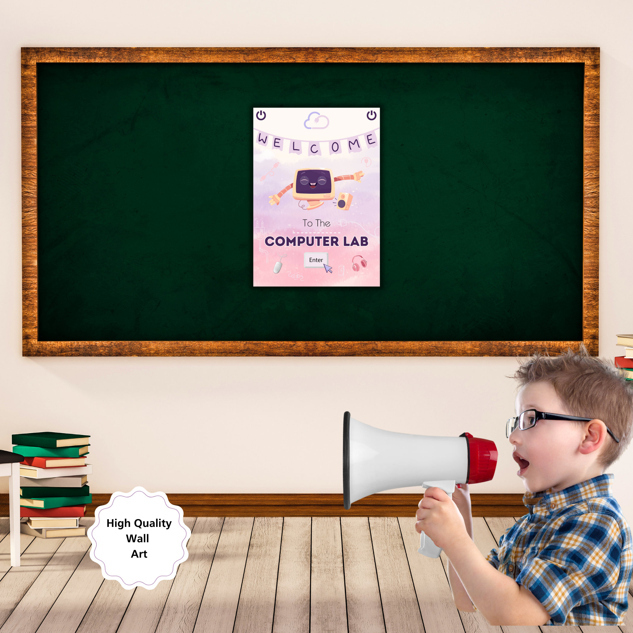 Computer Lab Welcome Poster | Tech Classroom Door Display - Etsy