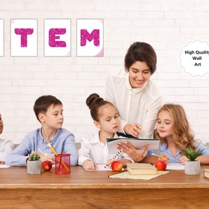 Classroom STEM Pink Circuit Posters - Computing Inspiring Tech Display ...