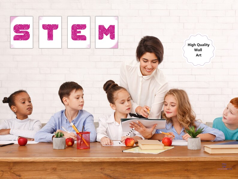 Classroom STEM Pink Circuit Posters - Computing Inspiring Tech Display ...
