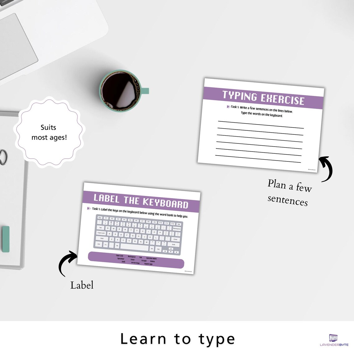 Beginner Keyboard Typing Worksheets | Learn to Type | Fun & Easy Typing ...