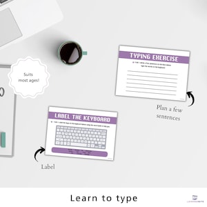 Beginner Keyboard Typing Worksheets | Learn to Type | Fun & Easy Typing ...