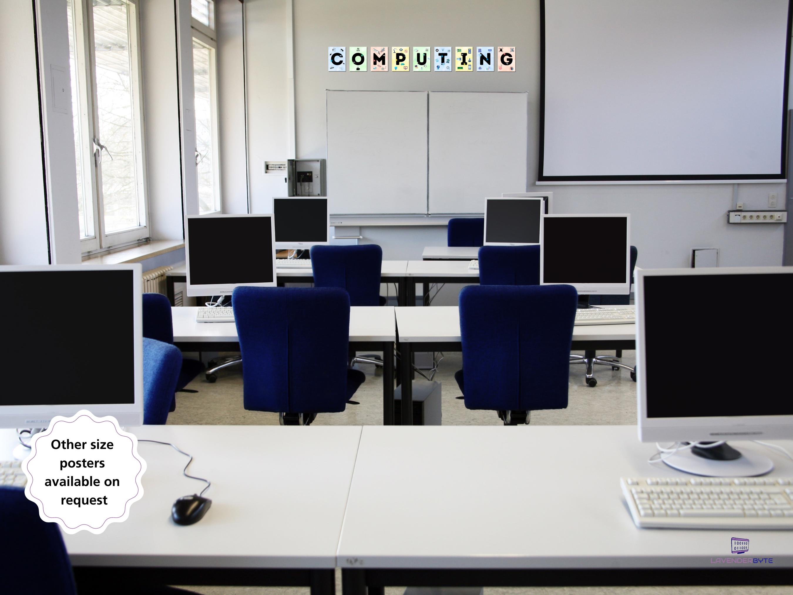 Classroom Display | Computing Letter Posters |inspiring Tech Posters ...