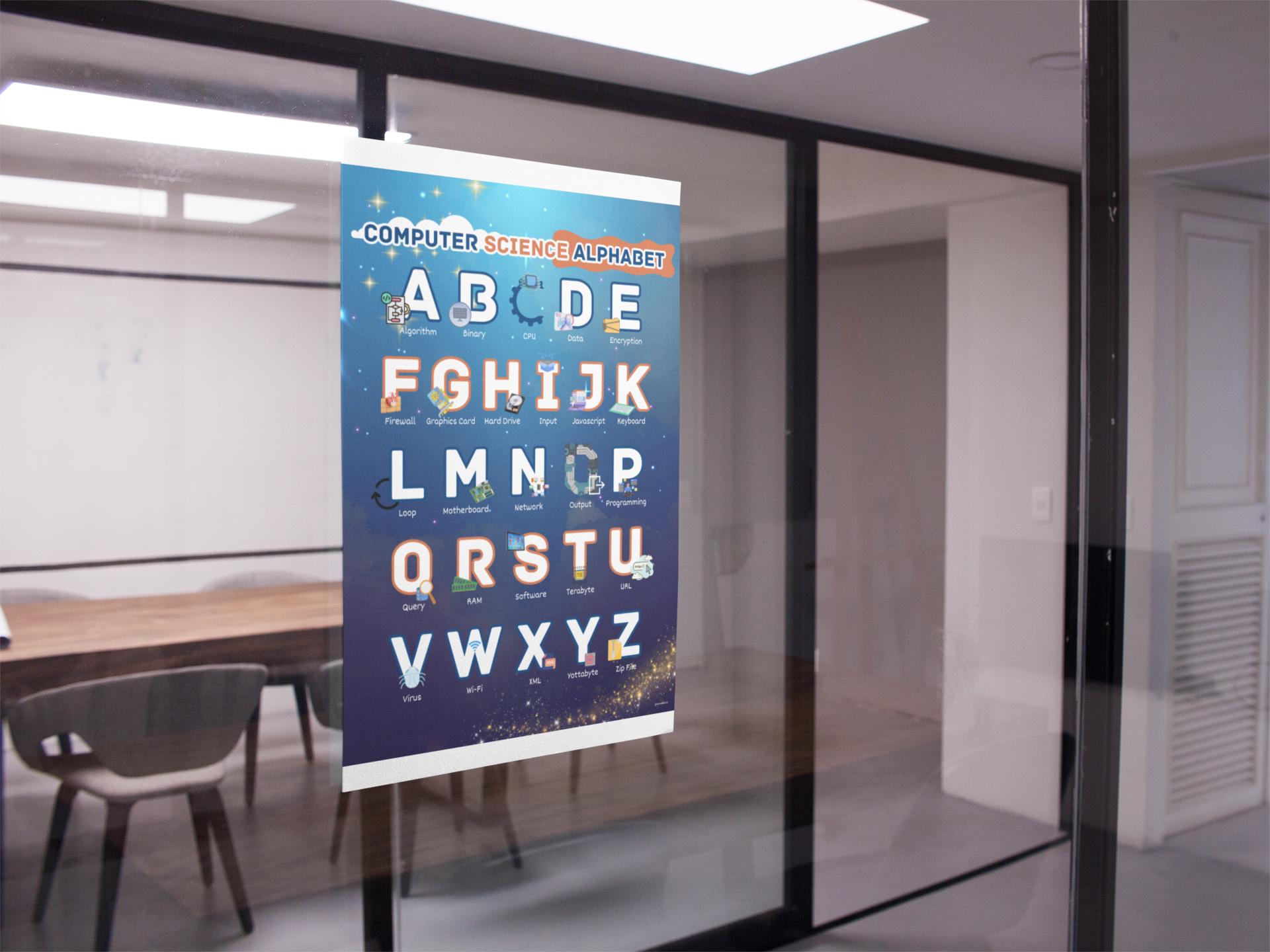 Computer Science Alphabet Printable Poster – Fun & Educational A-Z Tech ...