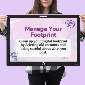 Digital Footprint Awareness Posters | Online Safety & Digital ...