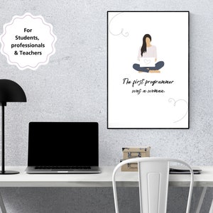 Girls Who Code Wall Art | Computer Science | Programming Poster ...