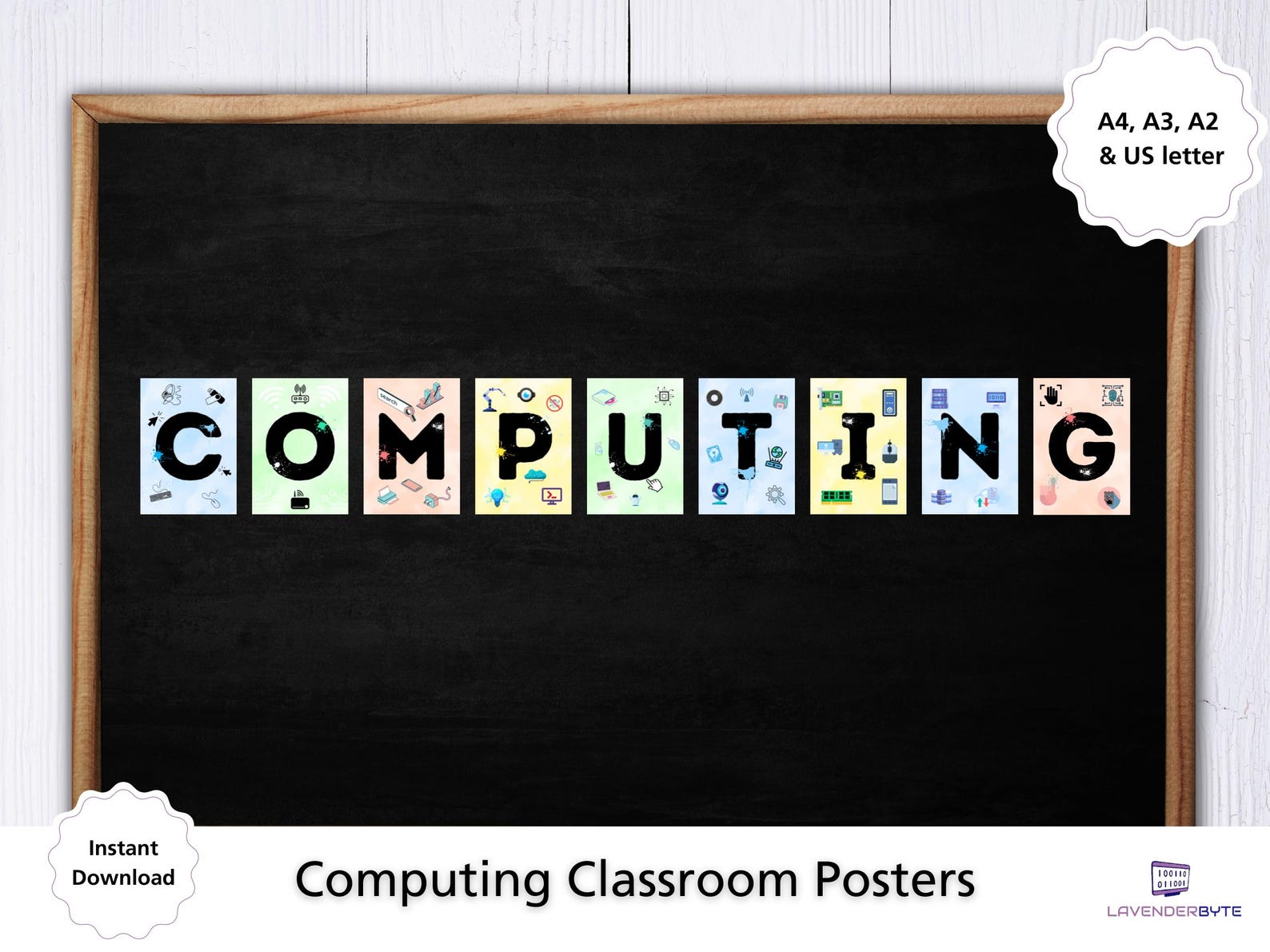 Classroom Display | Computing Letter Posters |inspiring Tech Posters ...