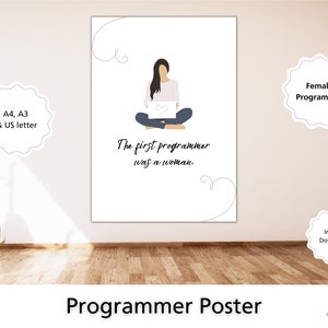 Girls Who Code Wall Art | Computer Science | Programming Poster ...