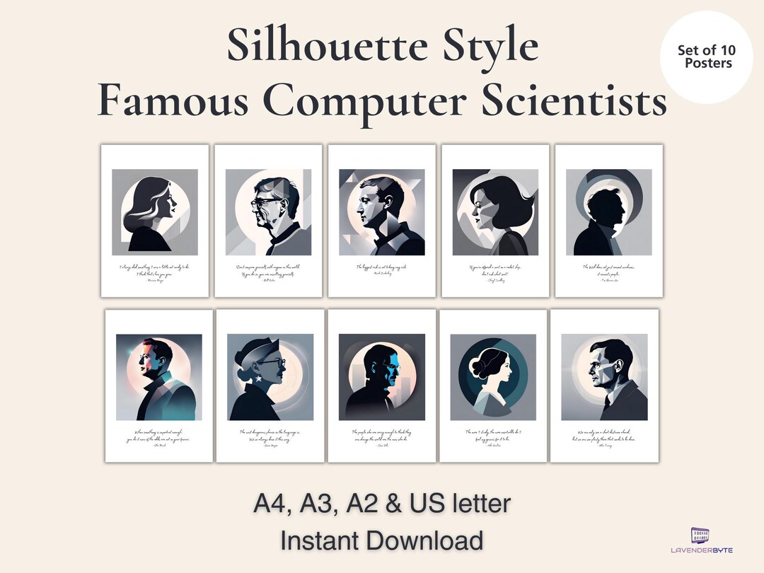 Famous Computer Scientists Poster Set | STEM Classroom Posters ...