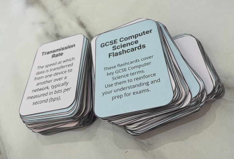 287 Computer Science OCR GCSE Student Revision Flashcards - Printable Download Revision, Lecture ...