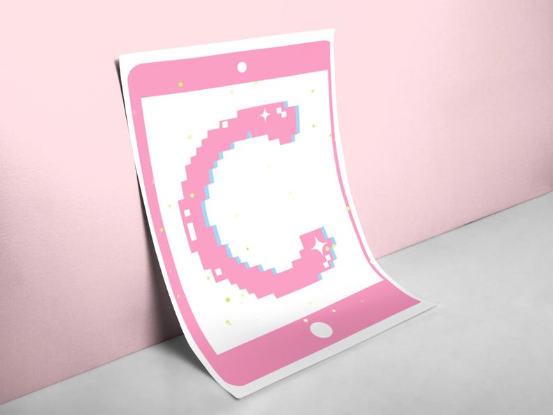 Pink Computer Science Classroom Posters | Tech Letters Decor (digital ...