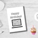 Techie Birthday Card -printable Happy Birthday Download Card, Colouring ...