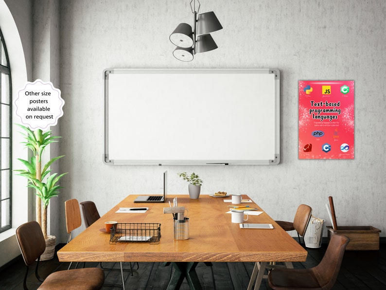 Technology Classroom Poster Cheat Sheet For Computer Science Programming Languages Computing