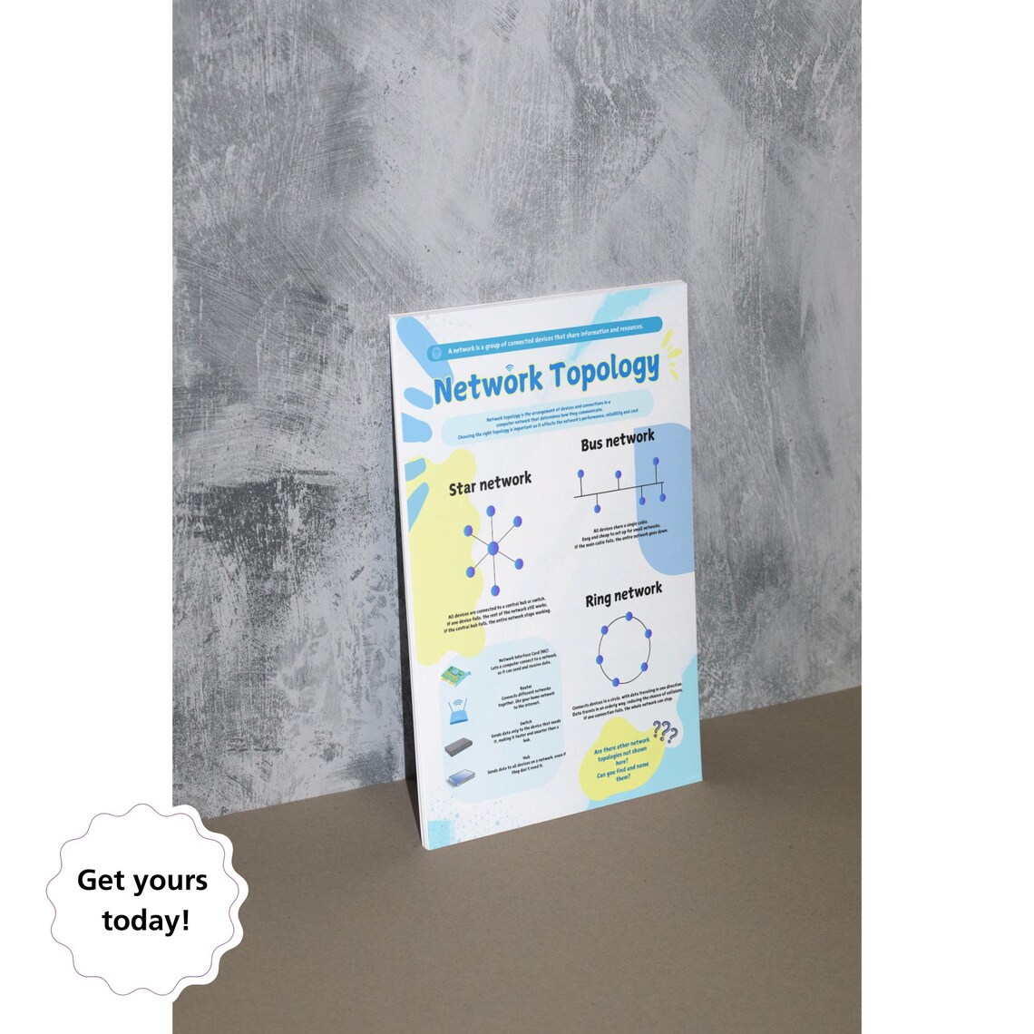 Network Topology Cheat Sheet Printable - Hardware & Software Reference ...