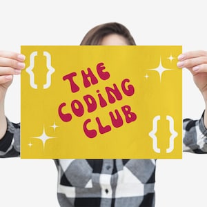 Classroom Coding Club Poster - Retro Typography for Programmers ...