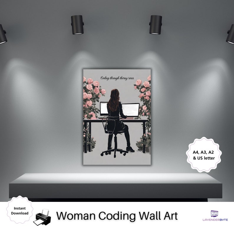 Women in Computer Science Wall Art | Girls Can Code Poster | Student ...