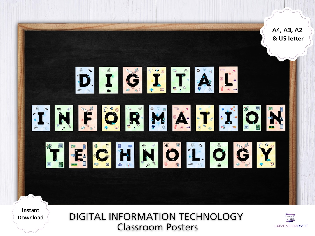 Classroom Display | Digital Information Technology Letter |inspiring ...