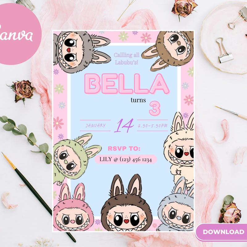 Labubu Template - Etsy