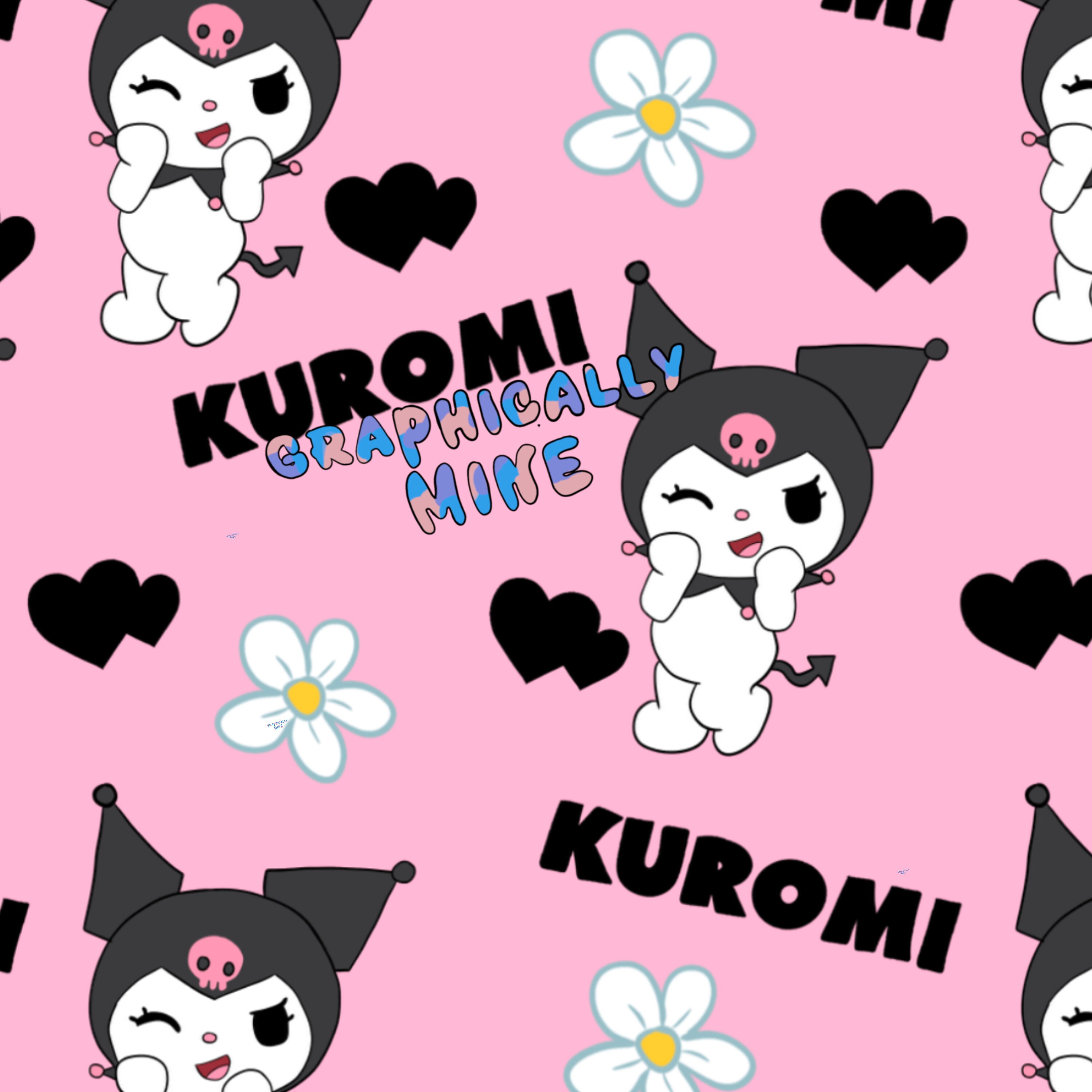 Pink Kitty Floral Digital File - Etsy