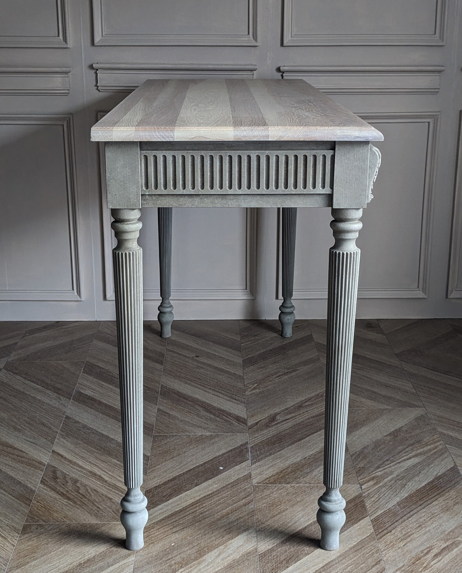 Le Trésor VIII, Wooden Table, Desk, Distress Finish, Narrow Table ...